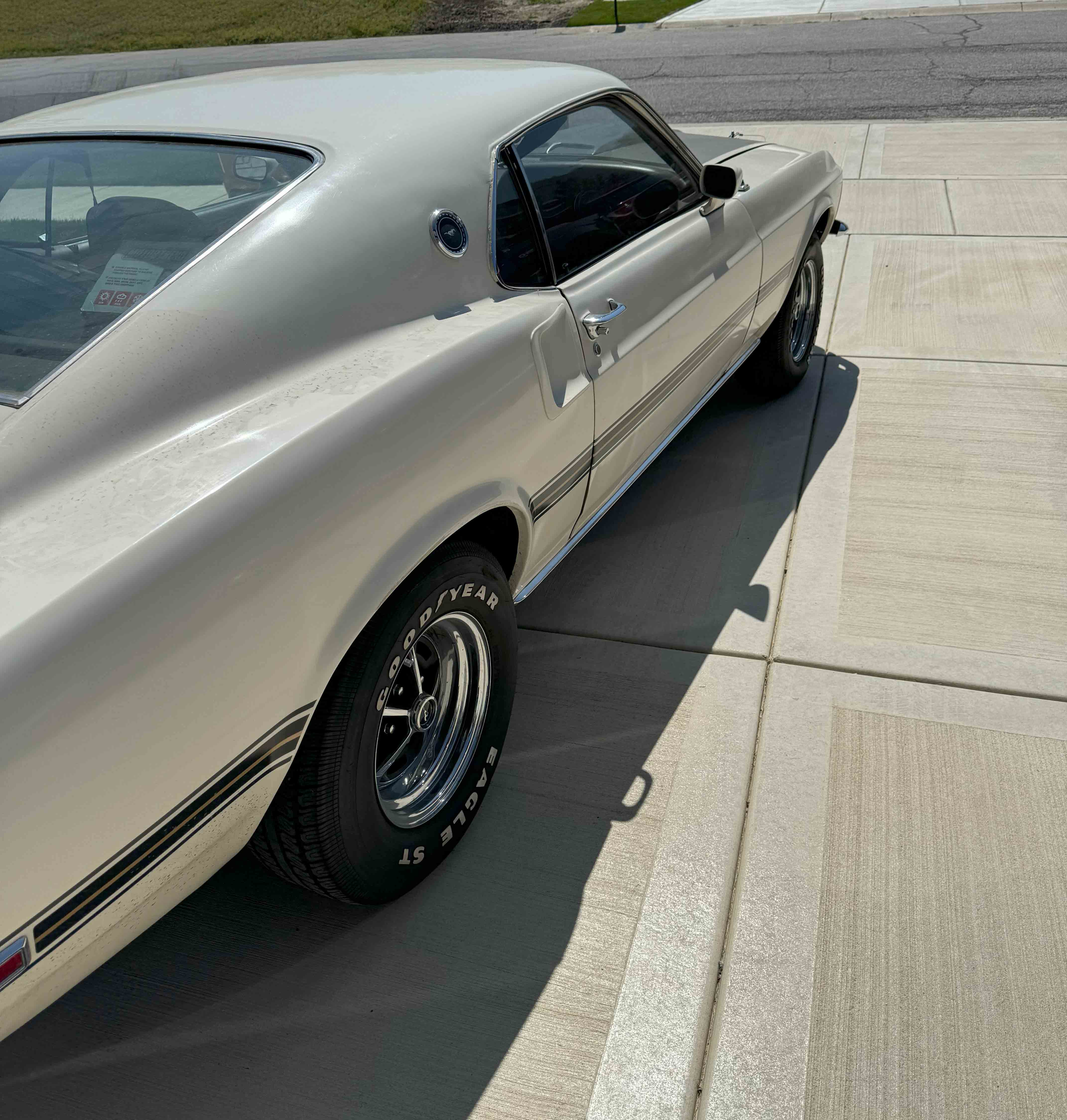 1969 Mustang Fastback Mach 1 White